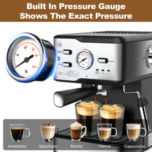 Espresso Machine 20 Bar Pressure Cappuccino Latte Maker Coffee Machine ...