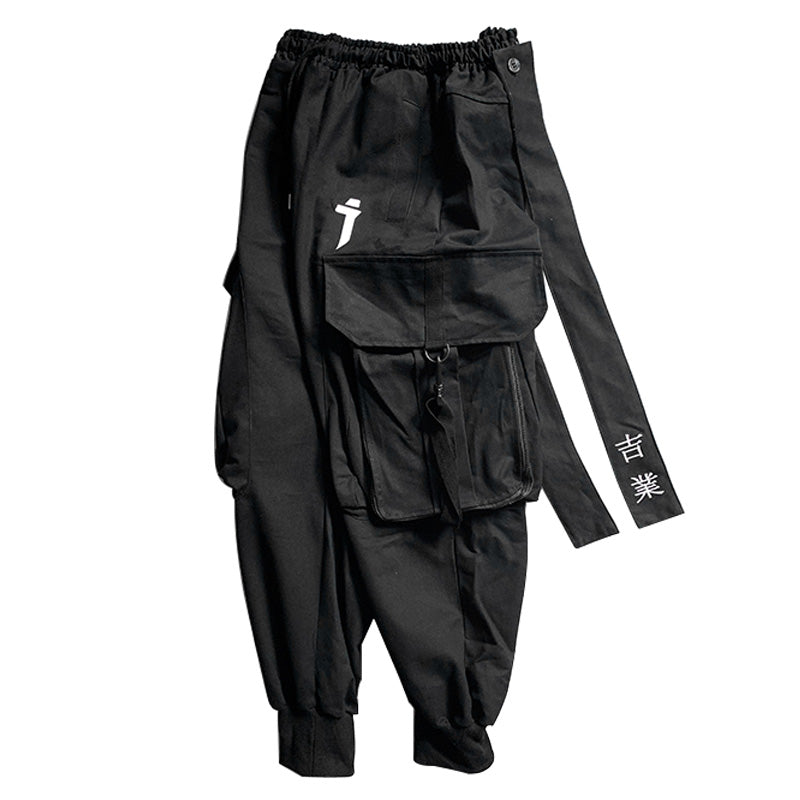 Embroidered streamer cargo pants – ALPSCOMMERCE