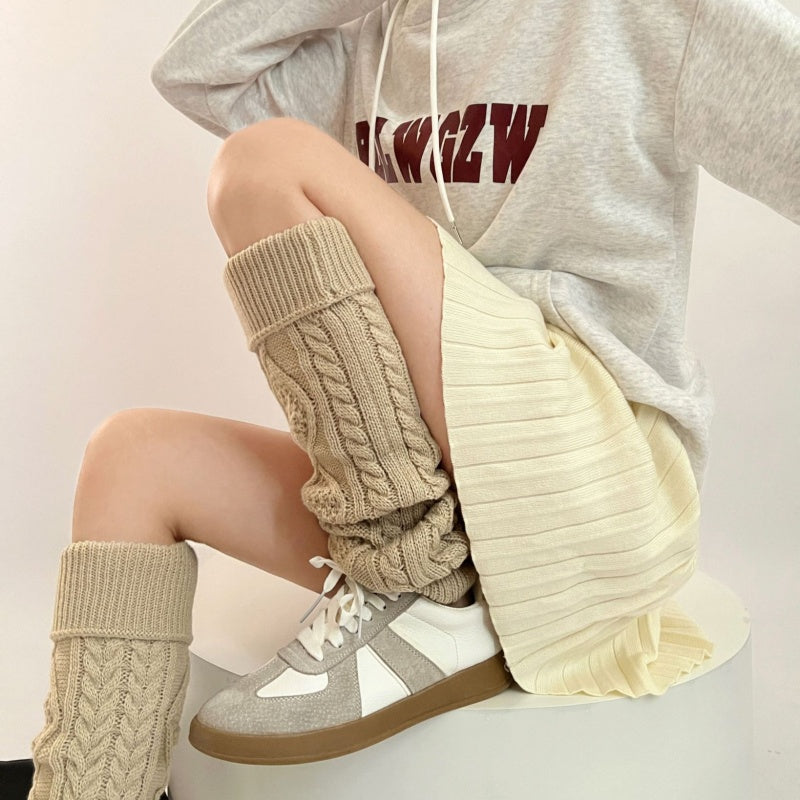 Heart ROMBUS Twist Flanging Girl Bunching Thigh High Sock – ALPSCOMMERCE