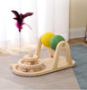 Creative Solid Wood Turntable Sisal Ball Cat Toy – ALPSCOMMERCE