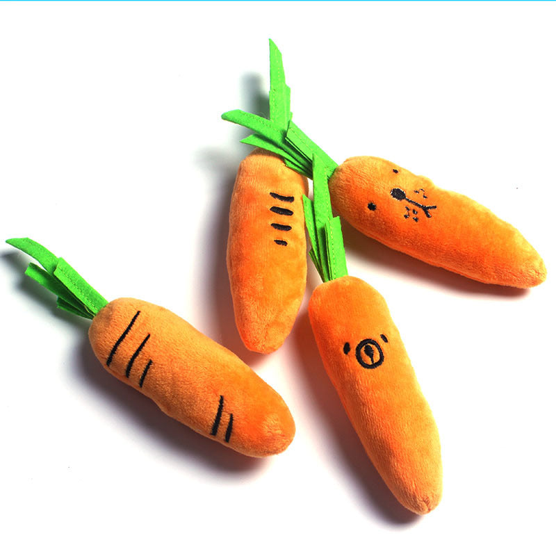 Pet Toys Cat Dog Plush Chew Toy Molar Carrot Squeak Toy – ALPSCOMMERCE