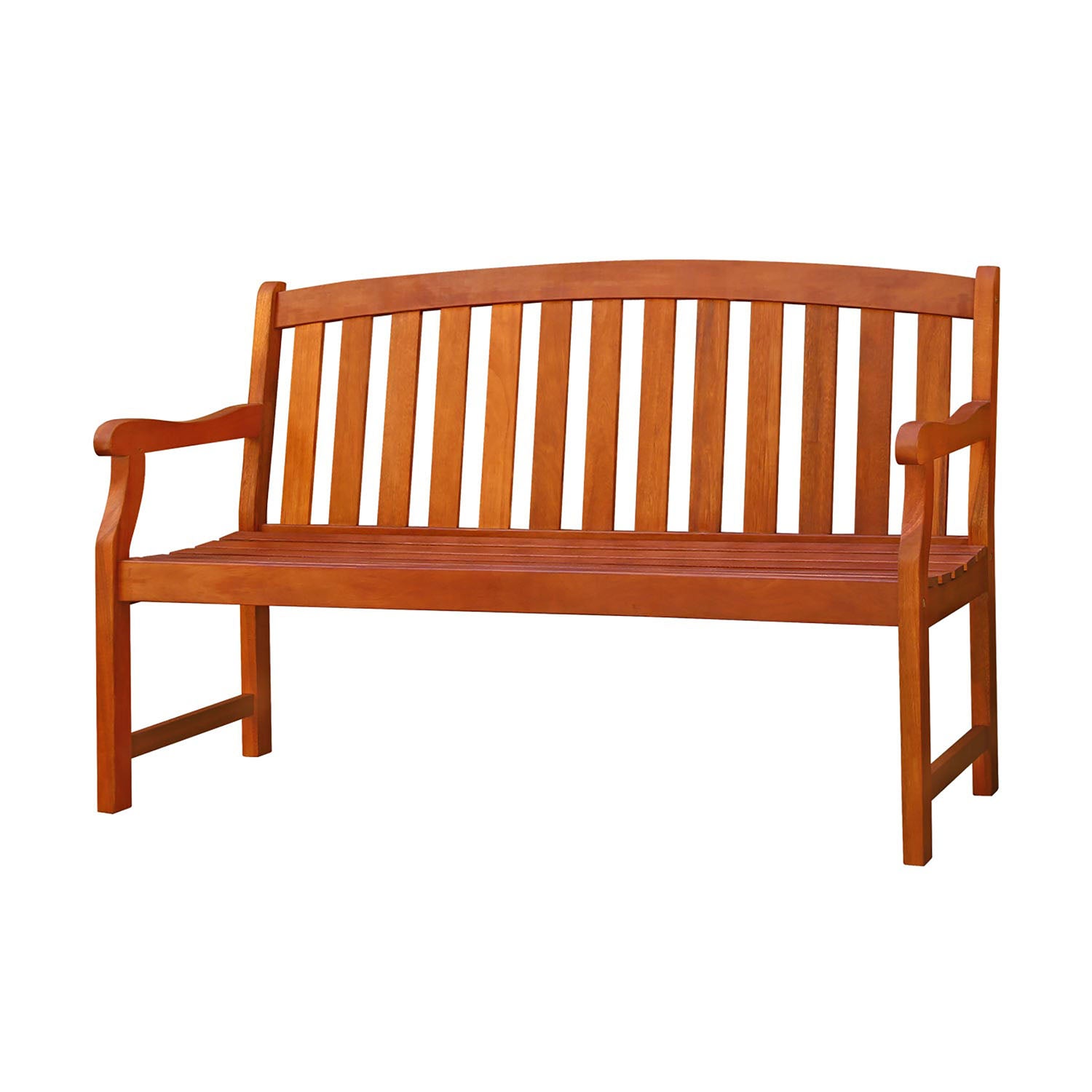 Malibu Outdoor Wood 5-foot Garden Bench - 35"H – ALPSCOMMERCE